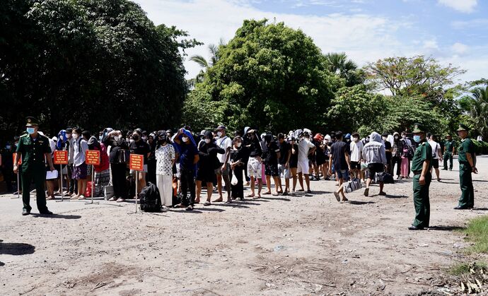 An Giang accueille 137 citoyens vietnamiens remis par le Cambodge